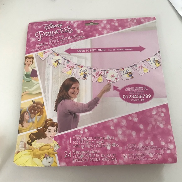 Disney | Party Supplies | Disney Princess Banner Kit | Poshmark